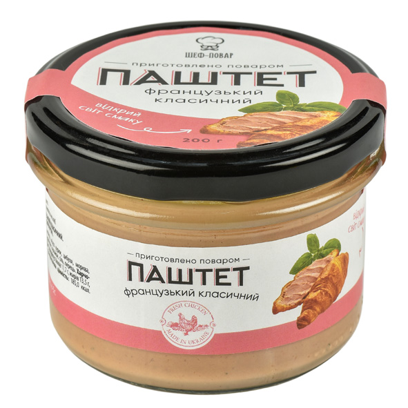 Паштет куриный ТМ "Шеф-повар" ТМ "Шеф-повар" купить в Украине с ...